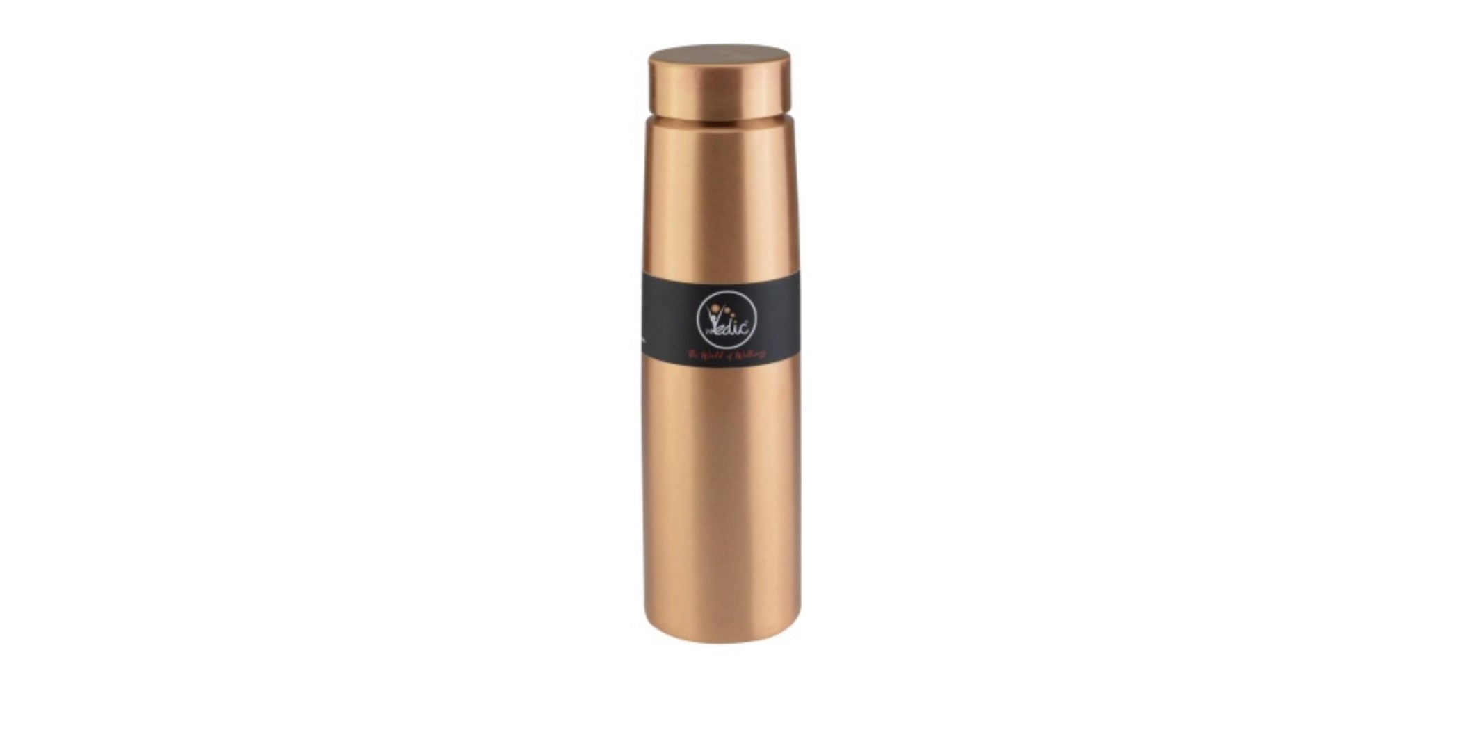 Dr Vedic DRV044 Matt Finish 900ml Tower Copper Bottle "O"