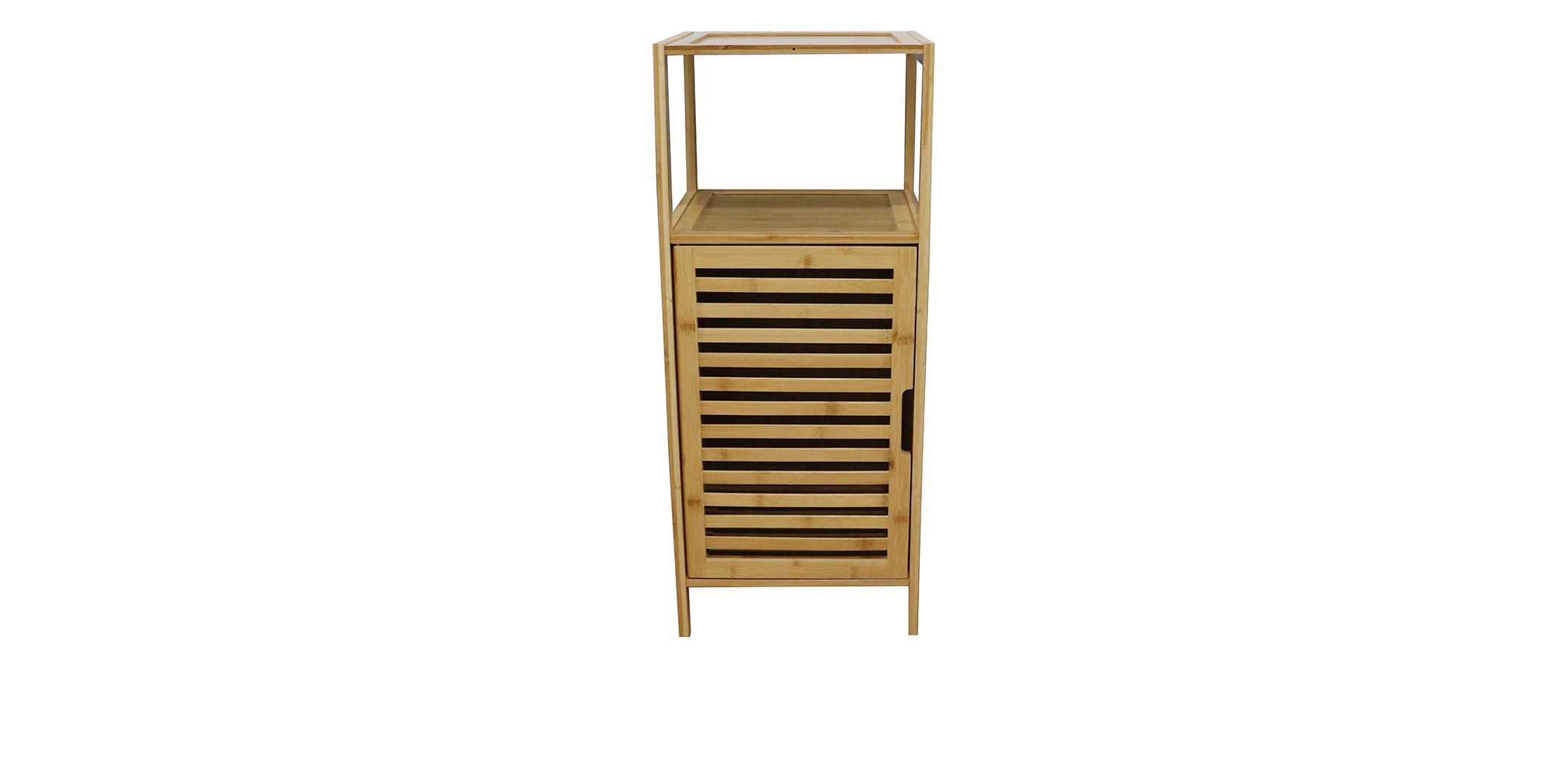 Kansas Bambous Storage Cabinet Natural Oak