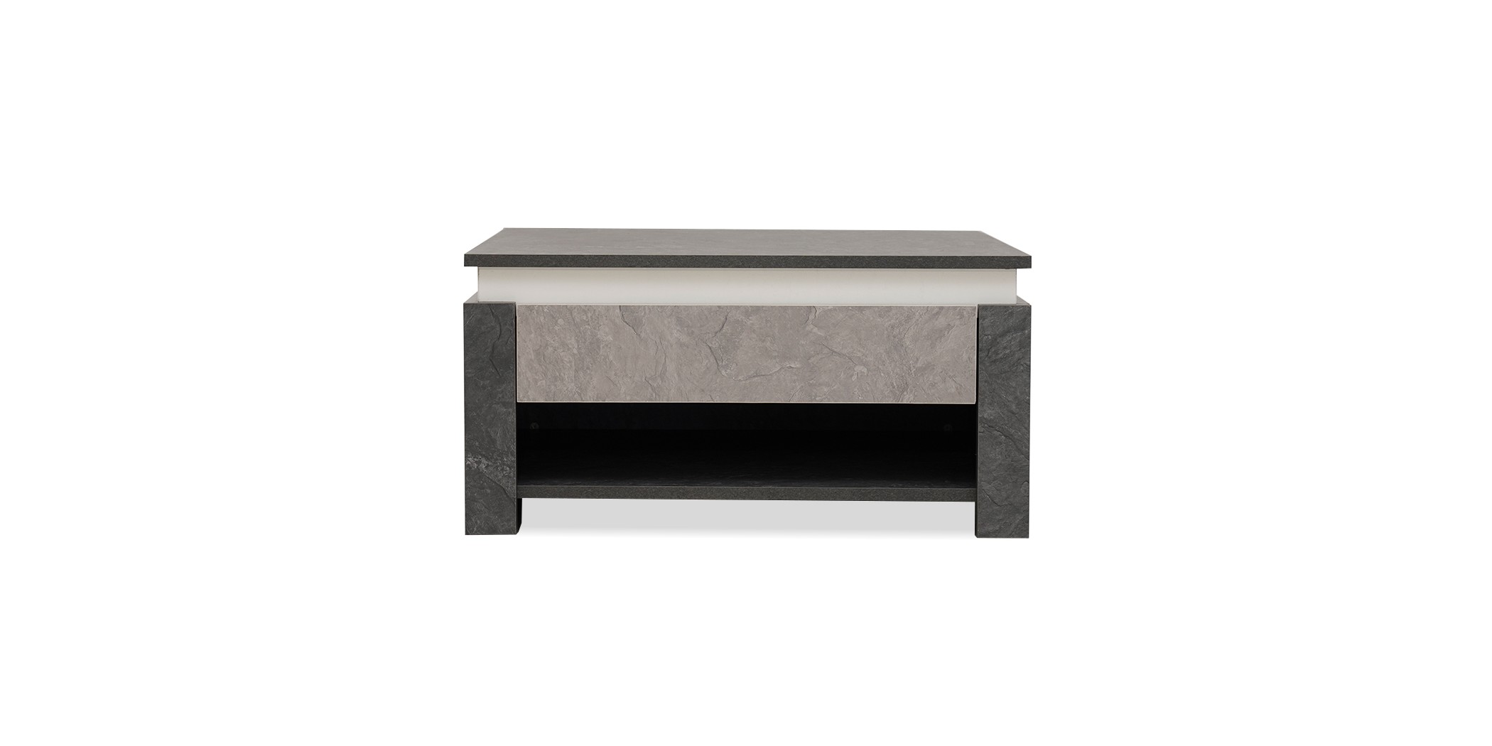 Siena Coffee Table Bright Cement & Dark Cement
