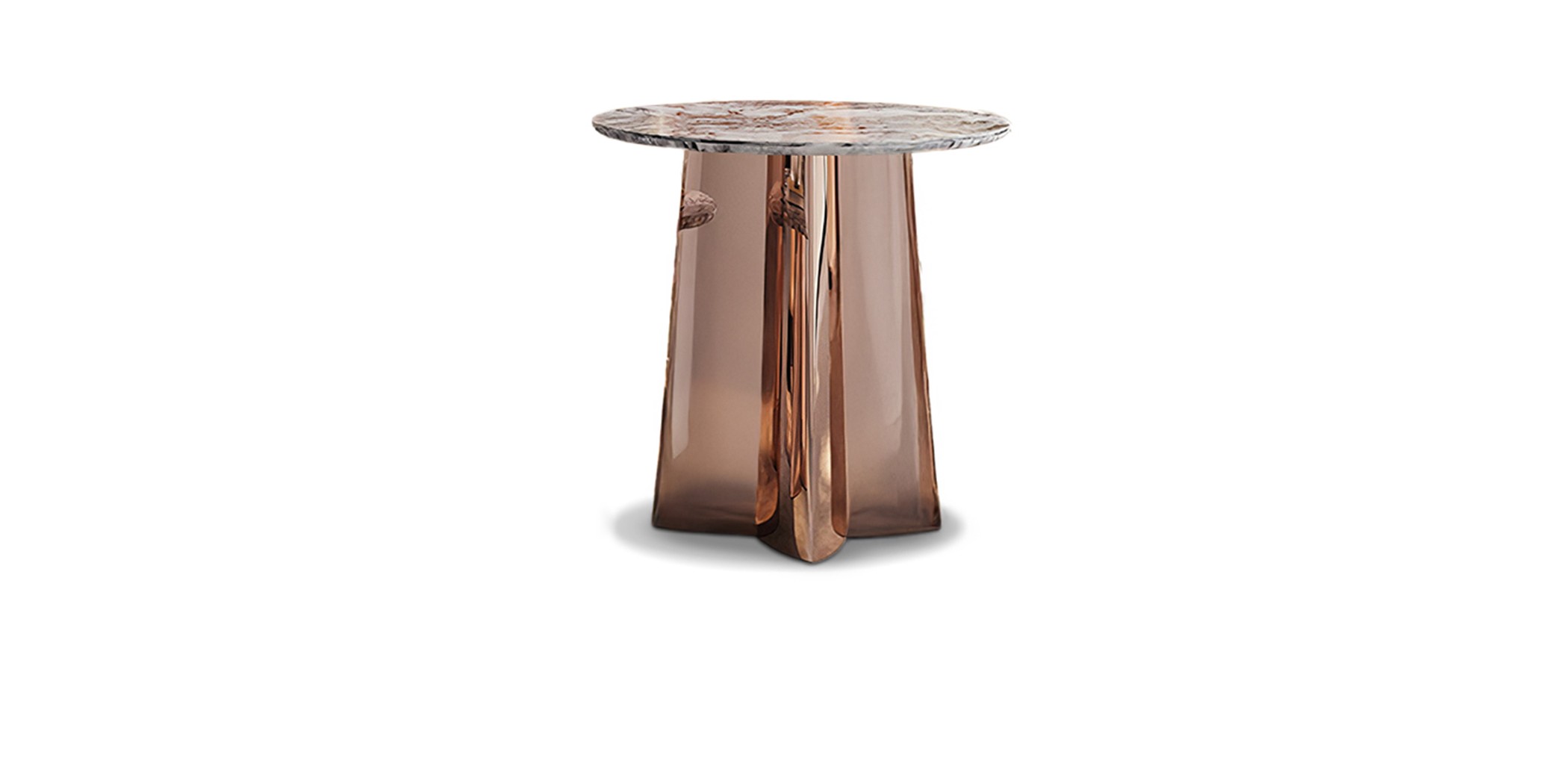 Clover Side Table Crystal