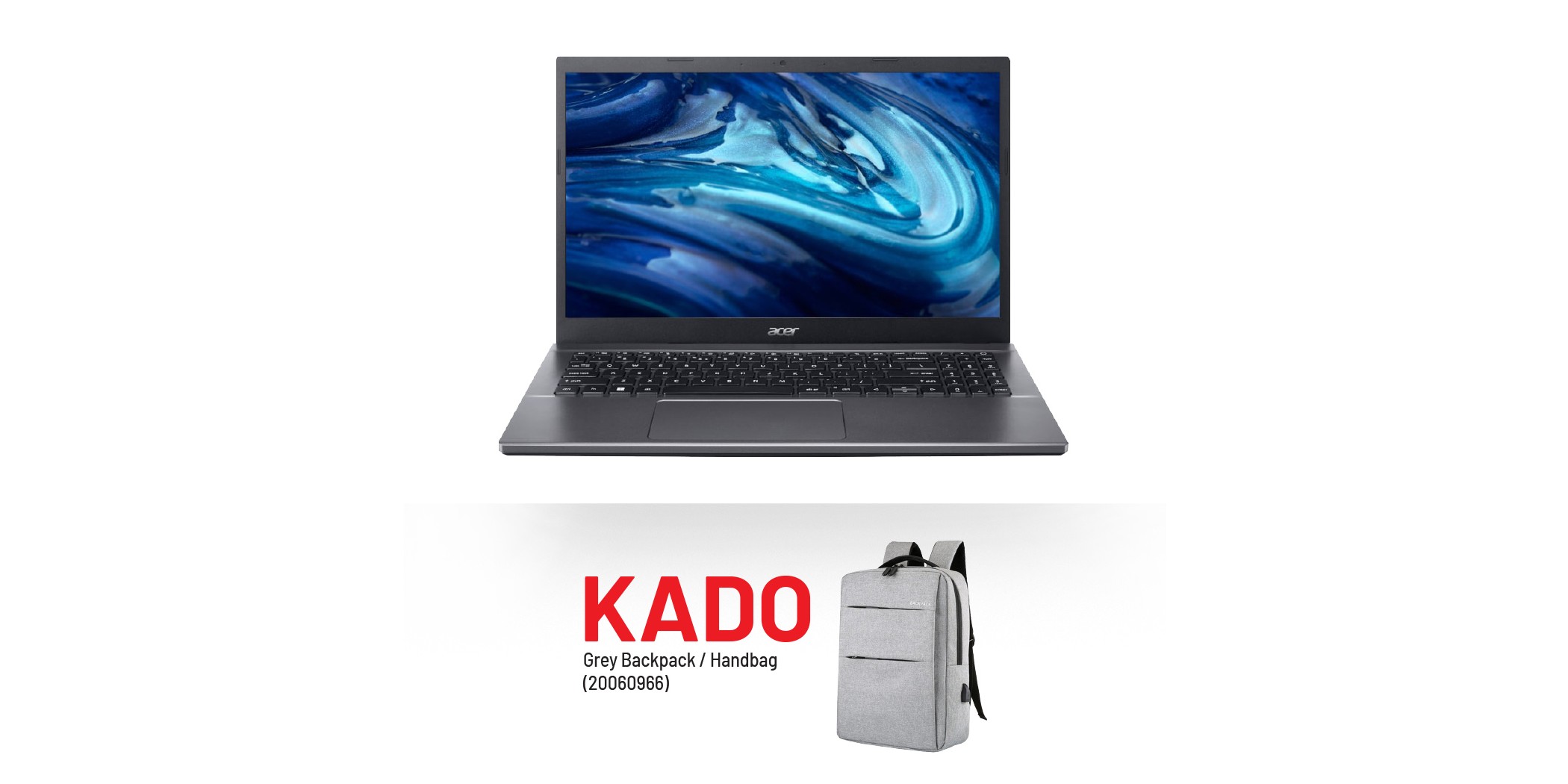 Acer Extensa Laptop Core i3 1215U Grey & Free Backpack CSI Black / Grey