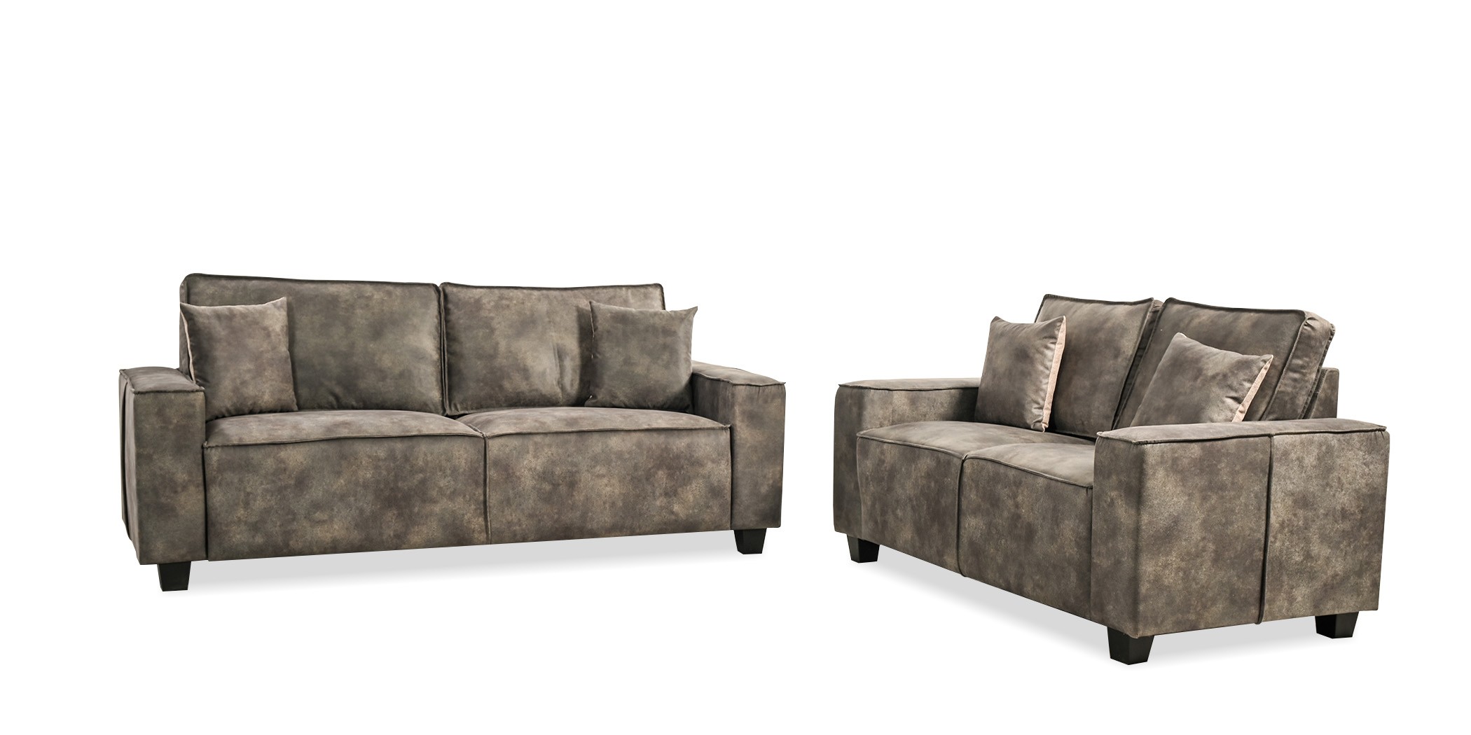 Hunter Sofa 3+2 in Grey Col Fab