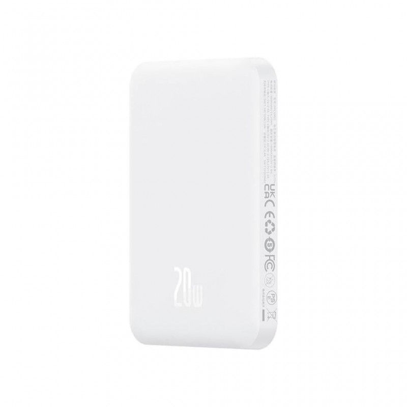 Baseus Magnetic Wireless Fast Charge 5000mah 20w White Power Bank ...