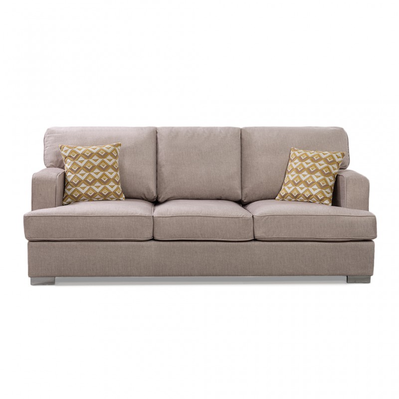 Belluti 3+2 & Ottoman In Spin Linen Fab