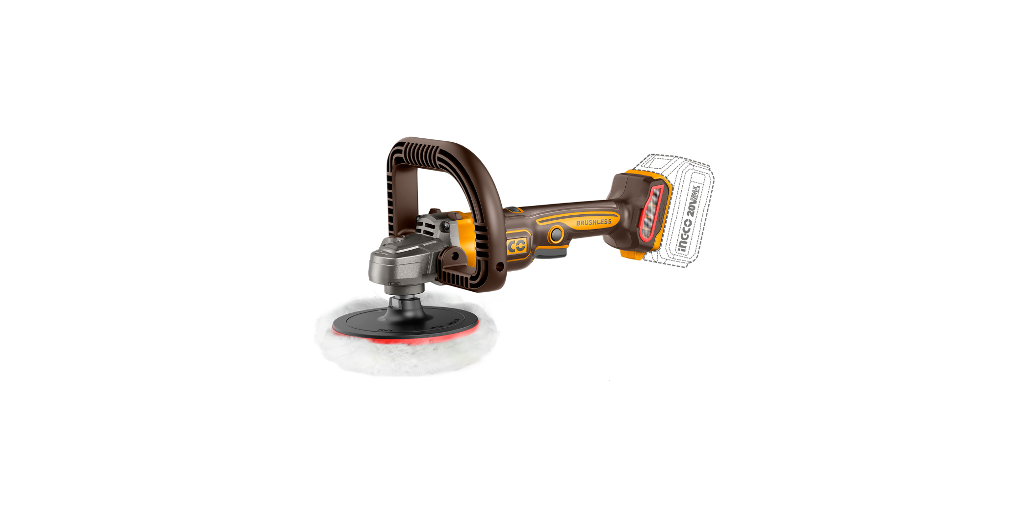 Ingco APLI2018 Lithium Ion Angle Polisher