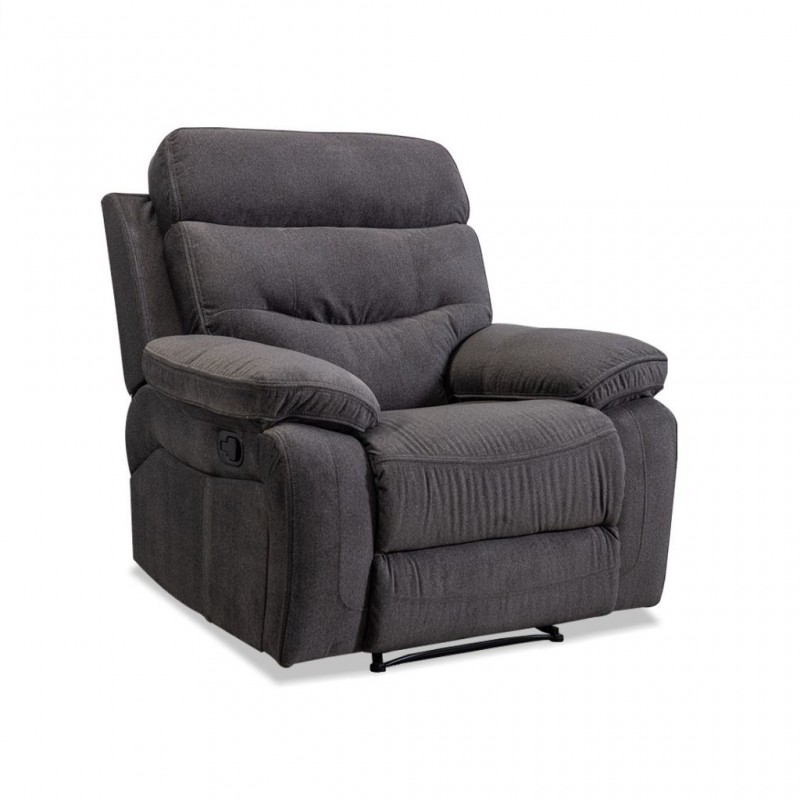 Burlington Single Recliner in Pewter Col Fab