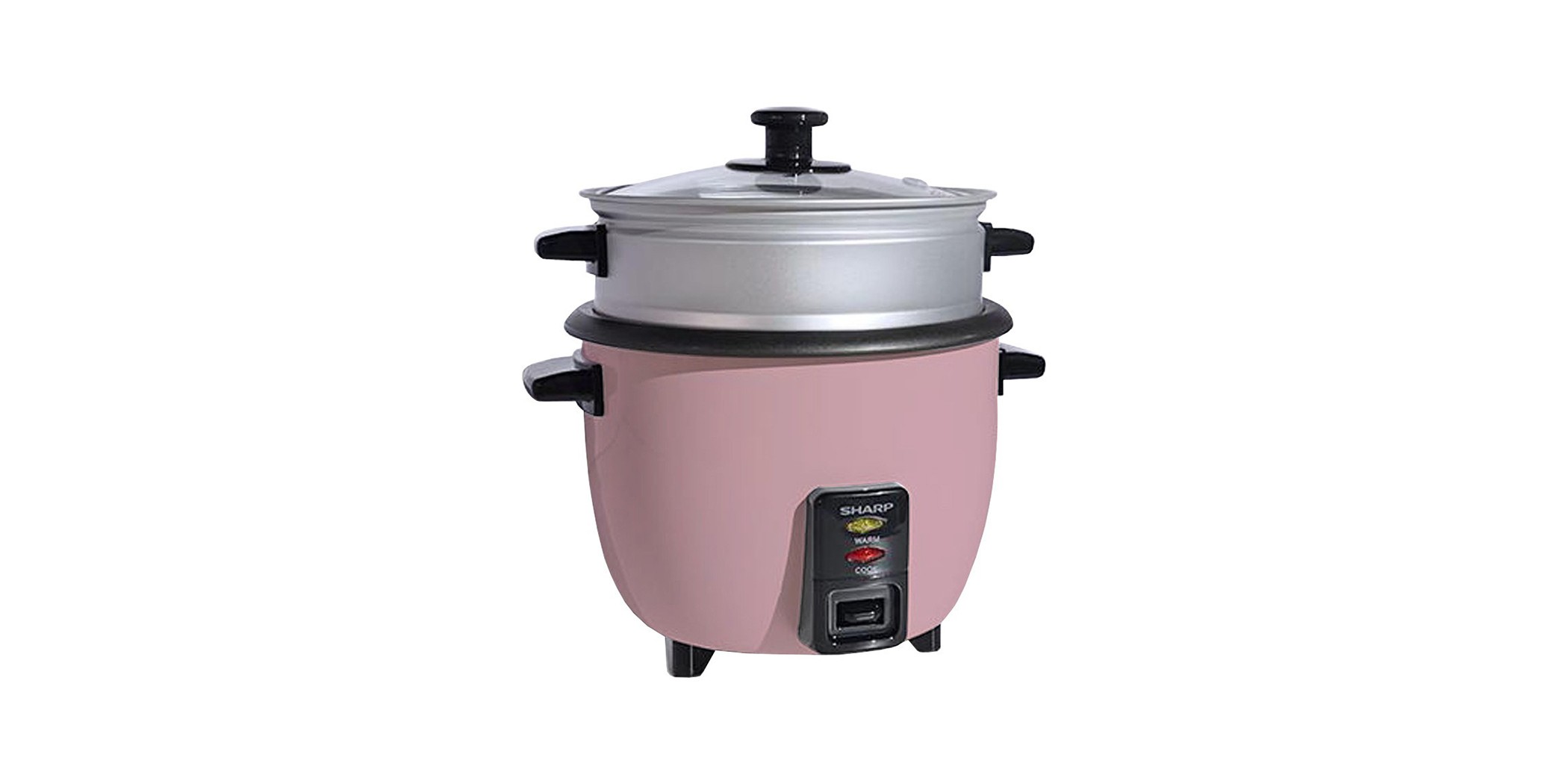 Sharp KS-H188G-P3 1.8L 2YW Pink Rice Cooker With Steamer & Glass Lid "O"