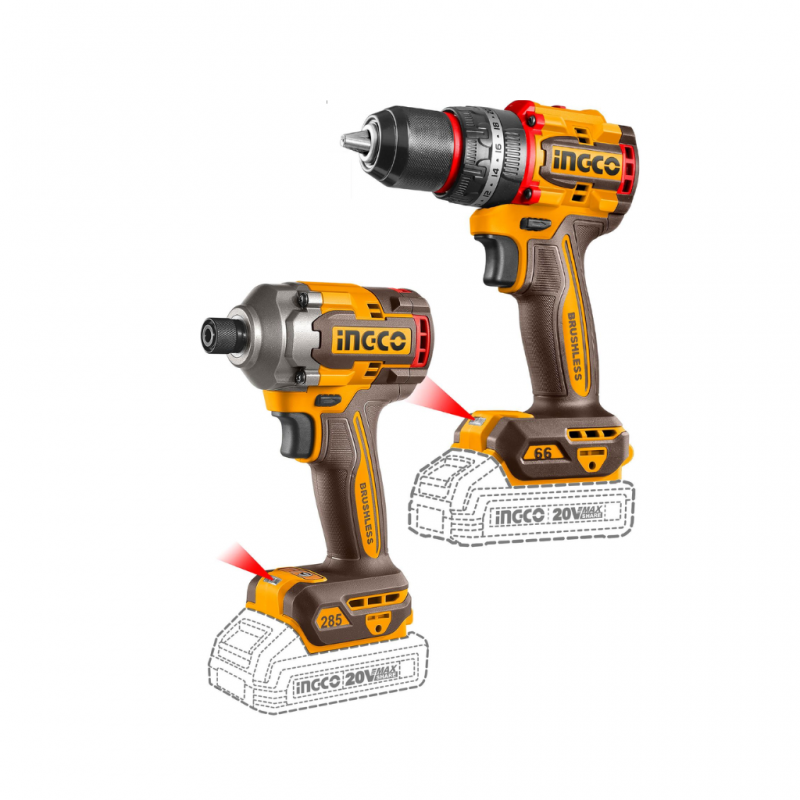 Ingco Ckli20277 Cordless 2Pcs Combo Kit