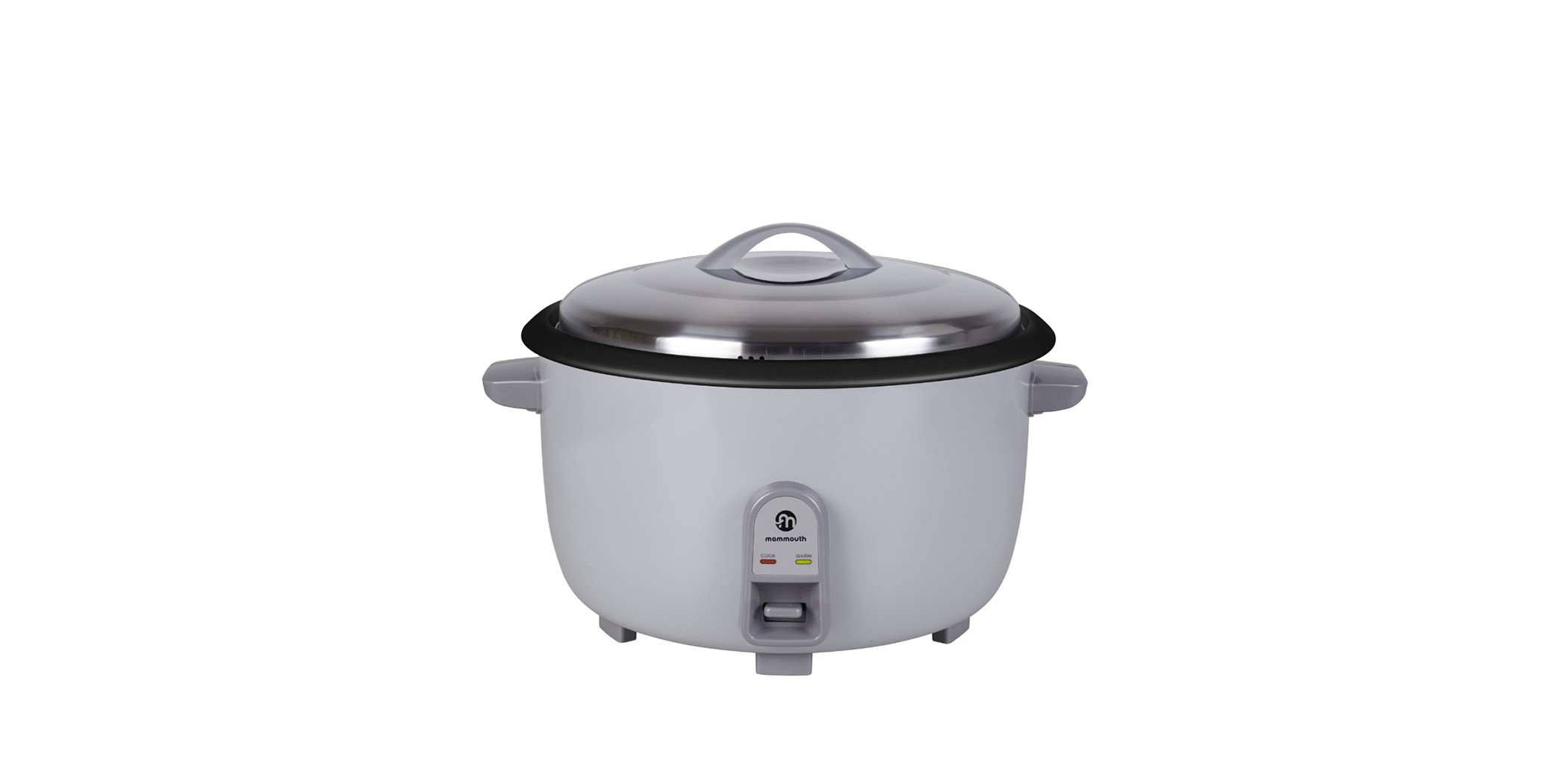 Mammouth RC1200 12L Silver Rice Cooker With Stainless Steel Lid