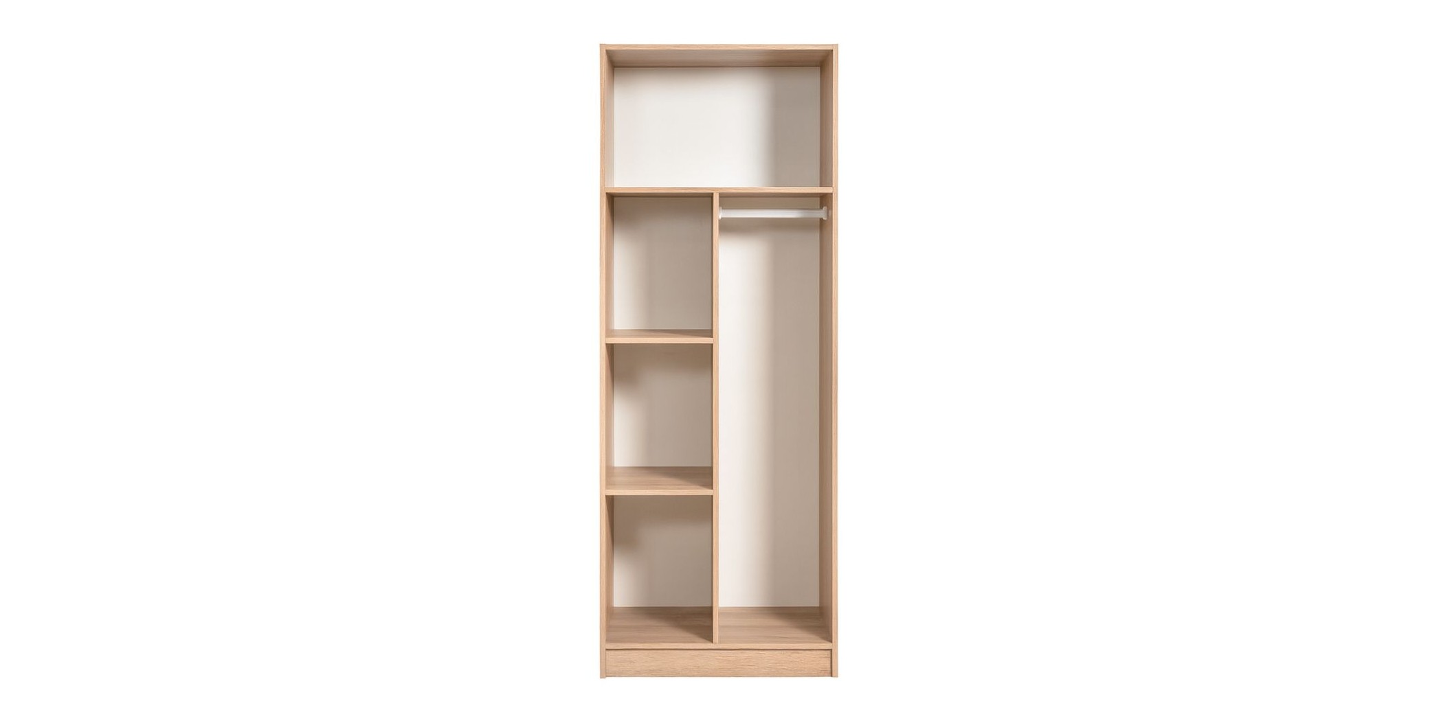 Built In Closet Red Oak With Separation Shelves & Hanger 800