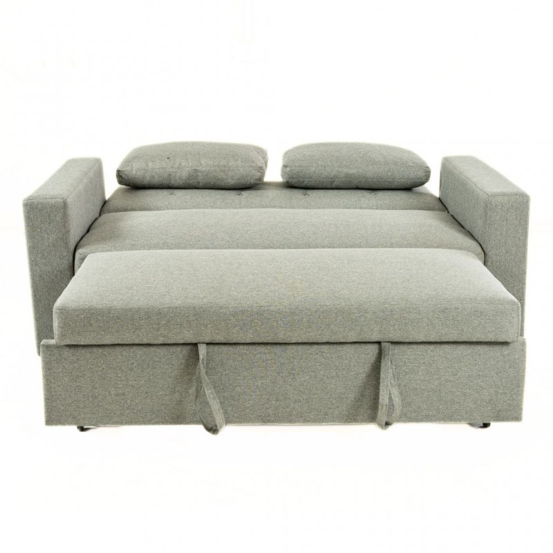 Pau Sofa Bed Grey Fabric Color Como 12 Polyester