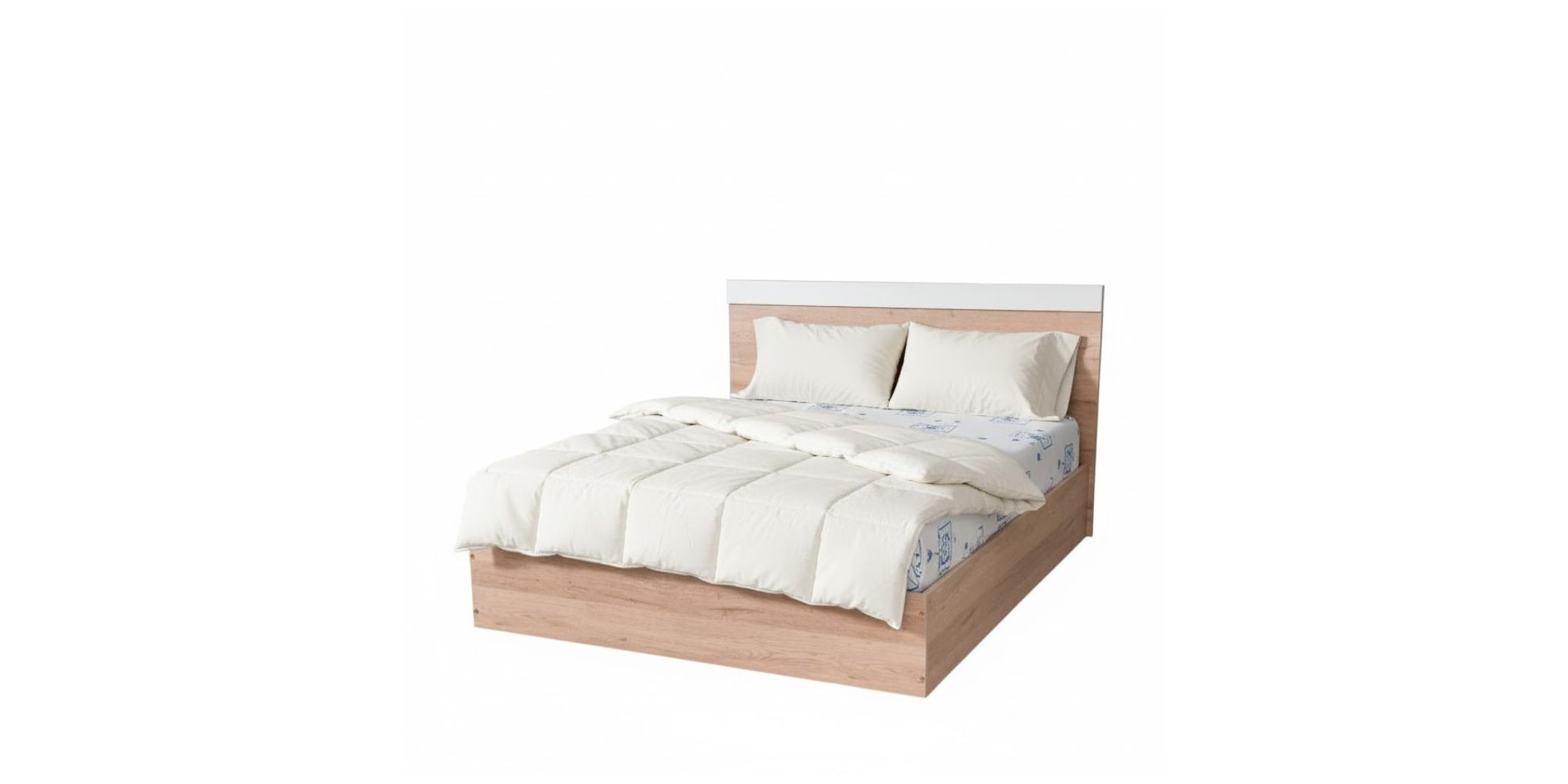 Ruby Bed 180x200 cm MDF Red Oak