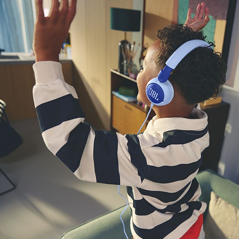 JBL KIDS JR 320 WIRED HEADPHONES BLUE
