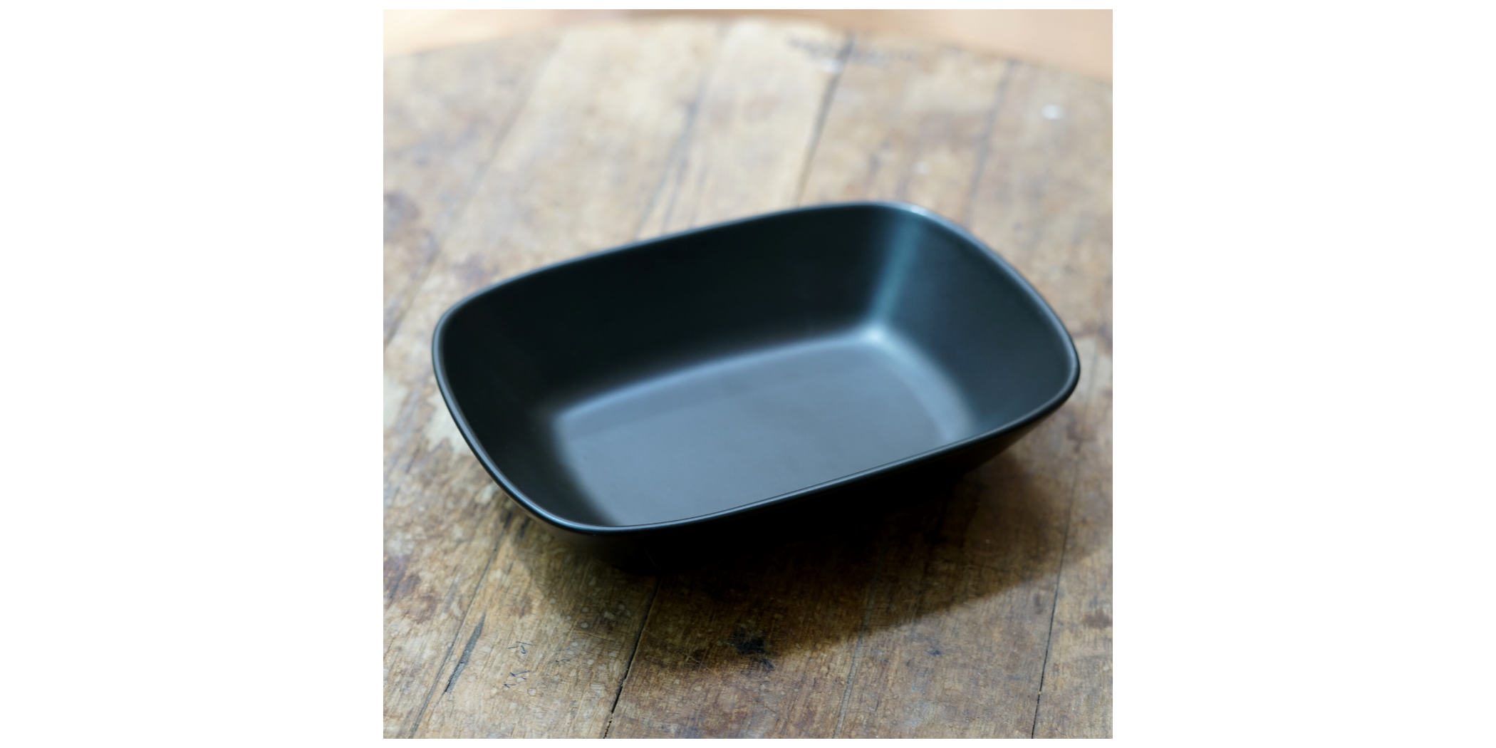 Gural GBSE020KR141SYH 20cm Rect Deep Dish Matt Black "O"