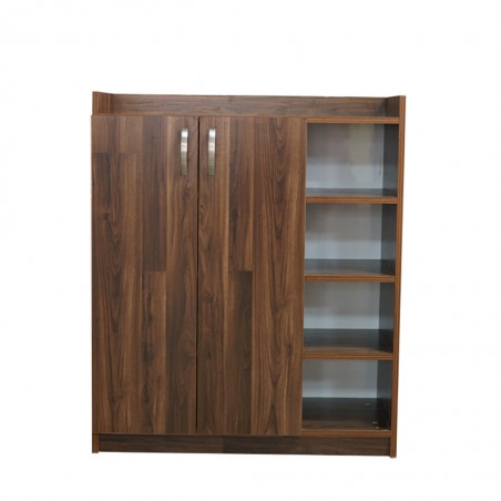 Shoe Rack 2 Doors & 4 Tiers MDF