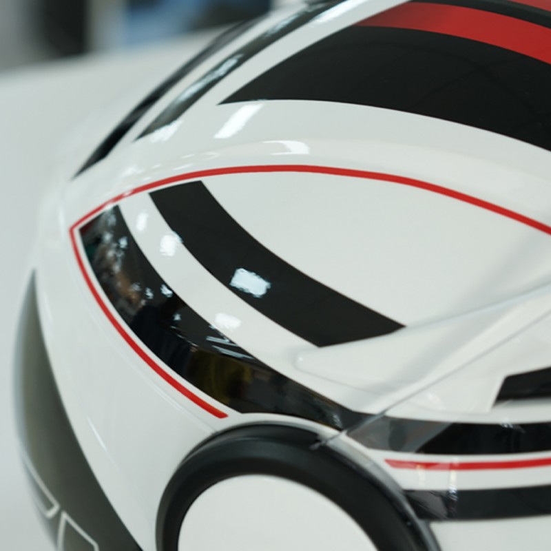 SMK Streem GL123 G/White Sonic/G Helmet 06675