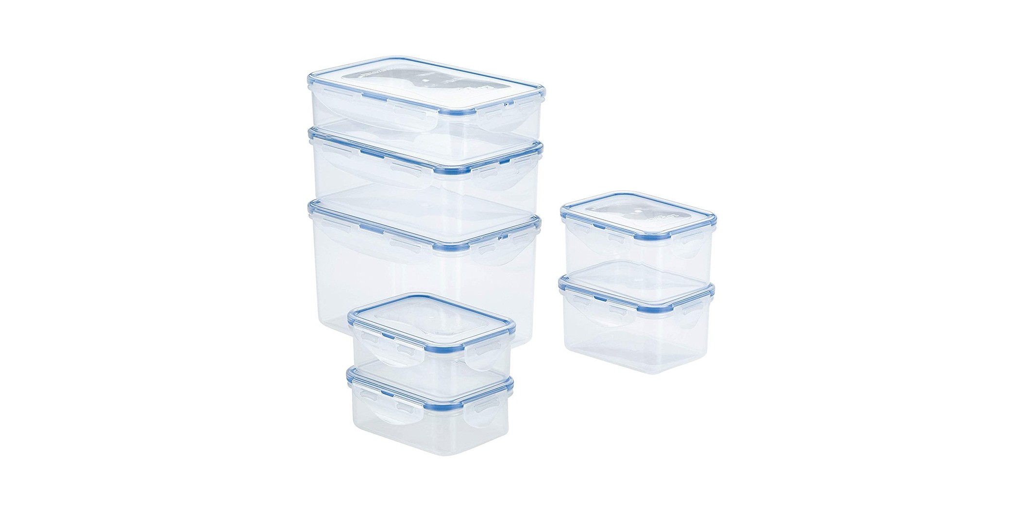 Lock & Lock HPT818CS Rectangle Container x 7pcs "O"