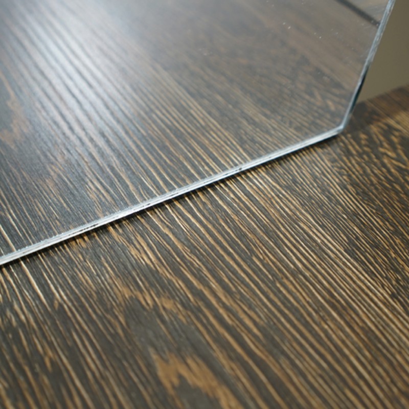 Rainbow Dressing Table & Pouf MDF Light Wengue