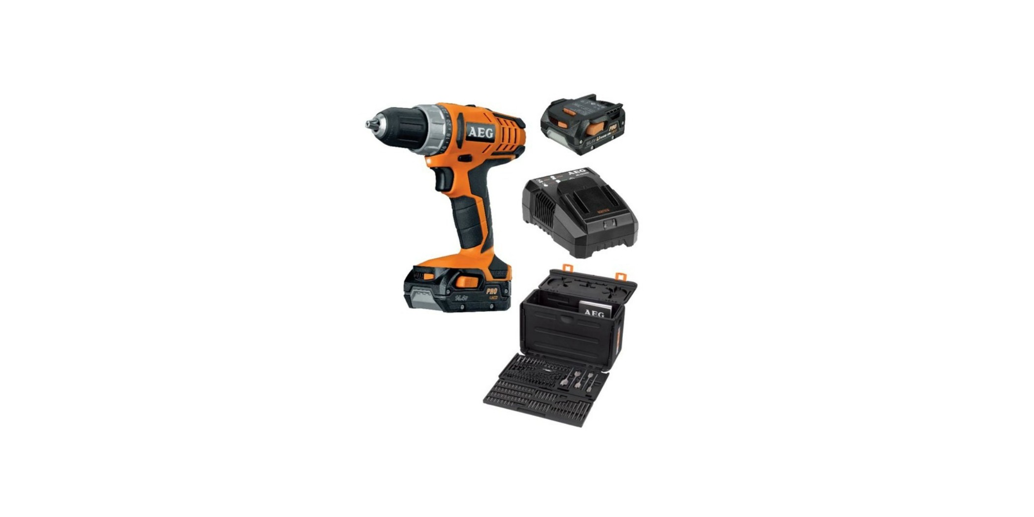 AEG 14.4V Cordless Drill Kit