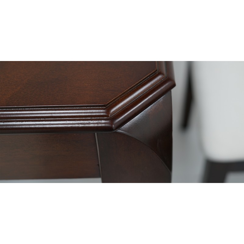 Ruby Table and 6 Chairs Black Cherry Rubberwood