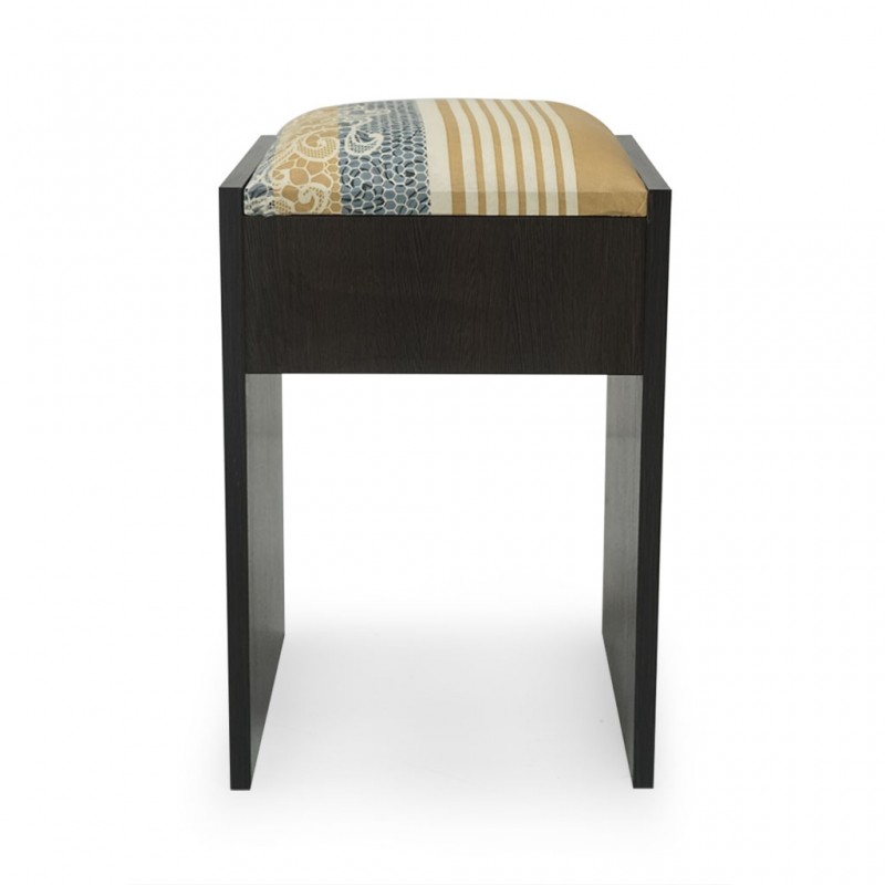 Filton Dressing Table & Pouf in Melamine MDF Wengue