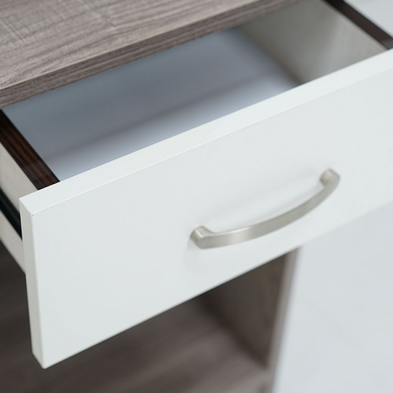 Granada Office Table Arom & White in Melamine