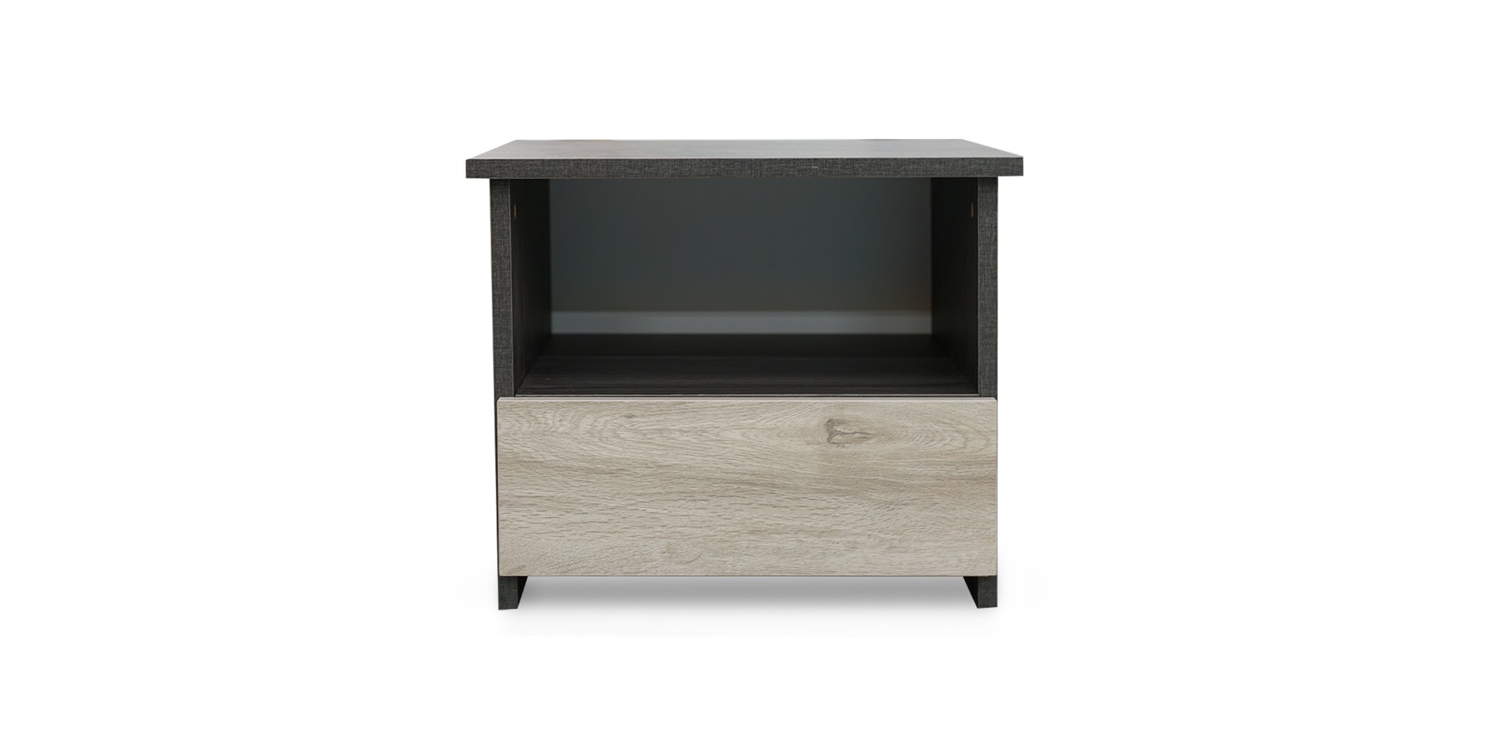 Florence Bedside MDF With 1 Drawer Zebra Patten & Grey