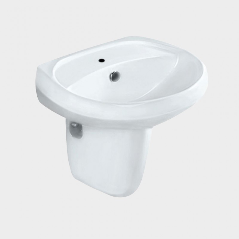 Jaquar Solo Wall Hung Basin SLS-WHT-6801 + SLS-WHT-6305