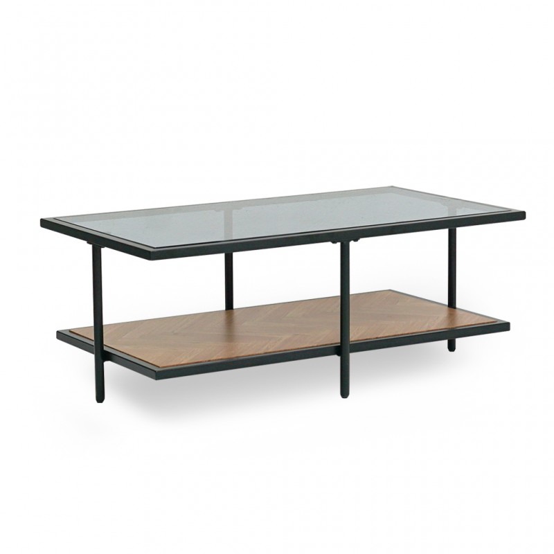 Barrywood Rectangle Coffee Table MDF / Glass Top