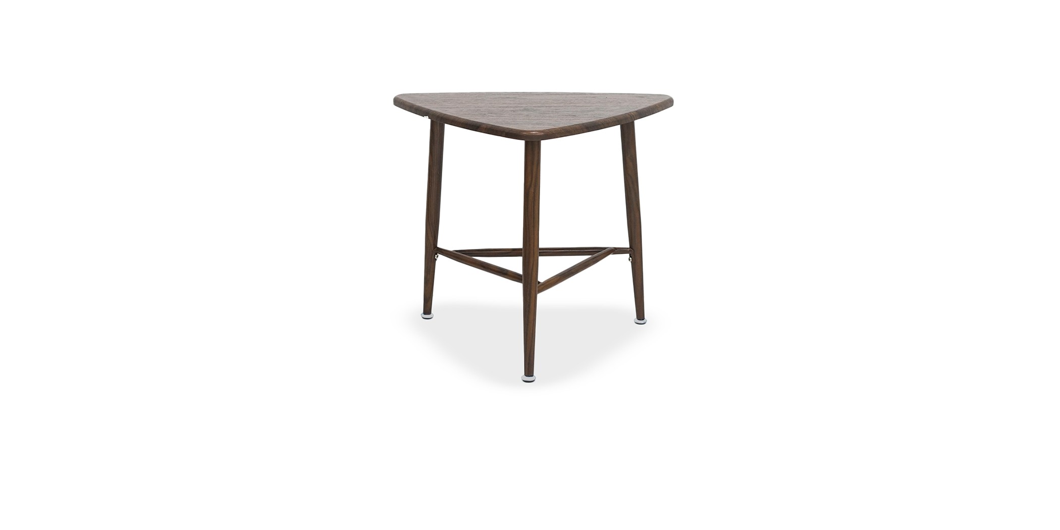 Delta Side Table Metal & MDF Walnut