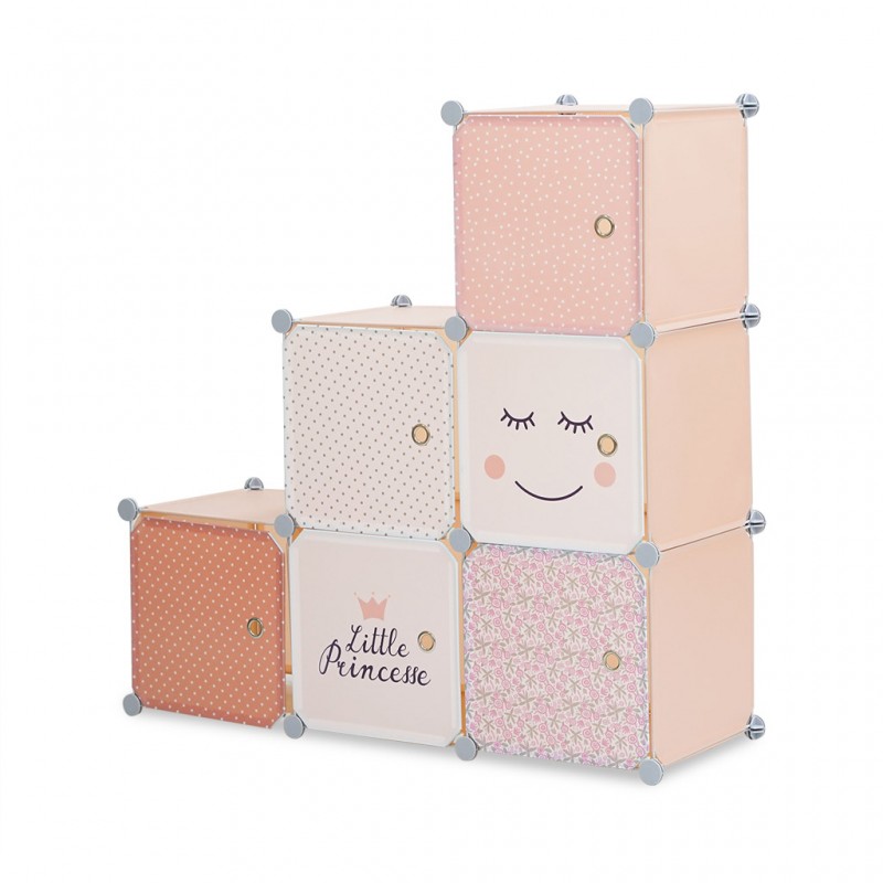 Modular Wardrobe With 6 Cubes Girl
