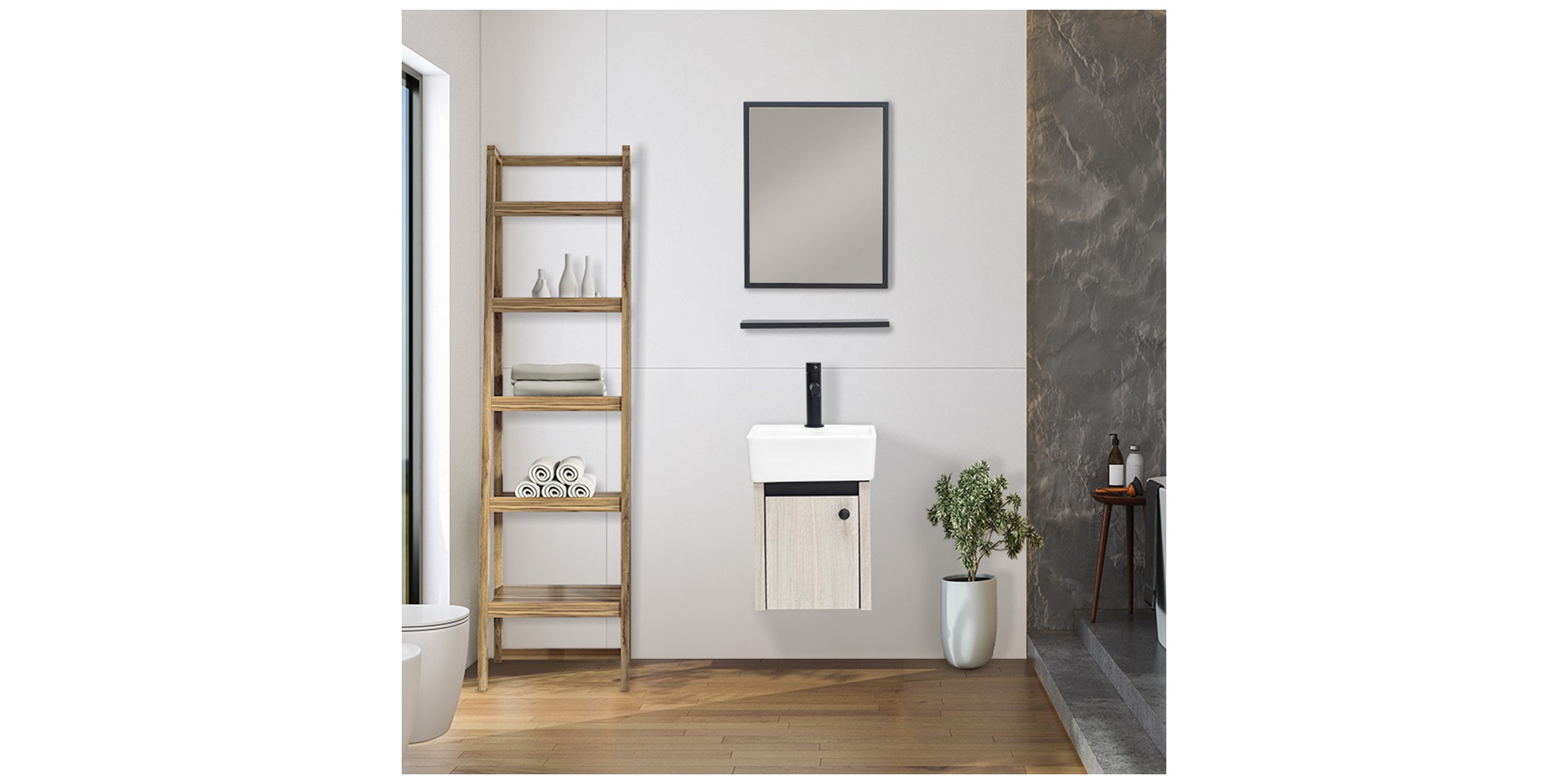 Bathroom Cabinet With Mirror Ref 3601