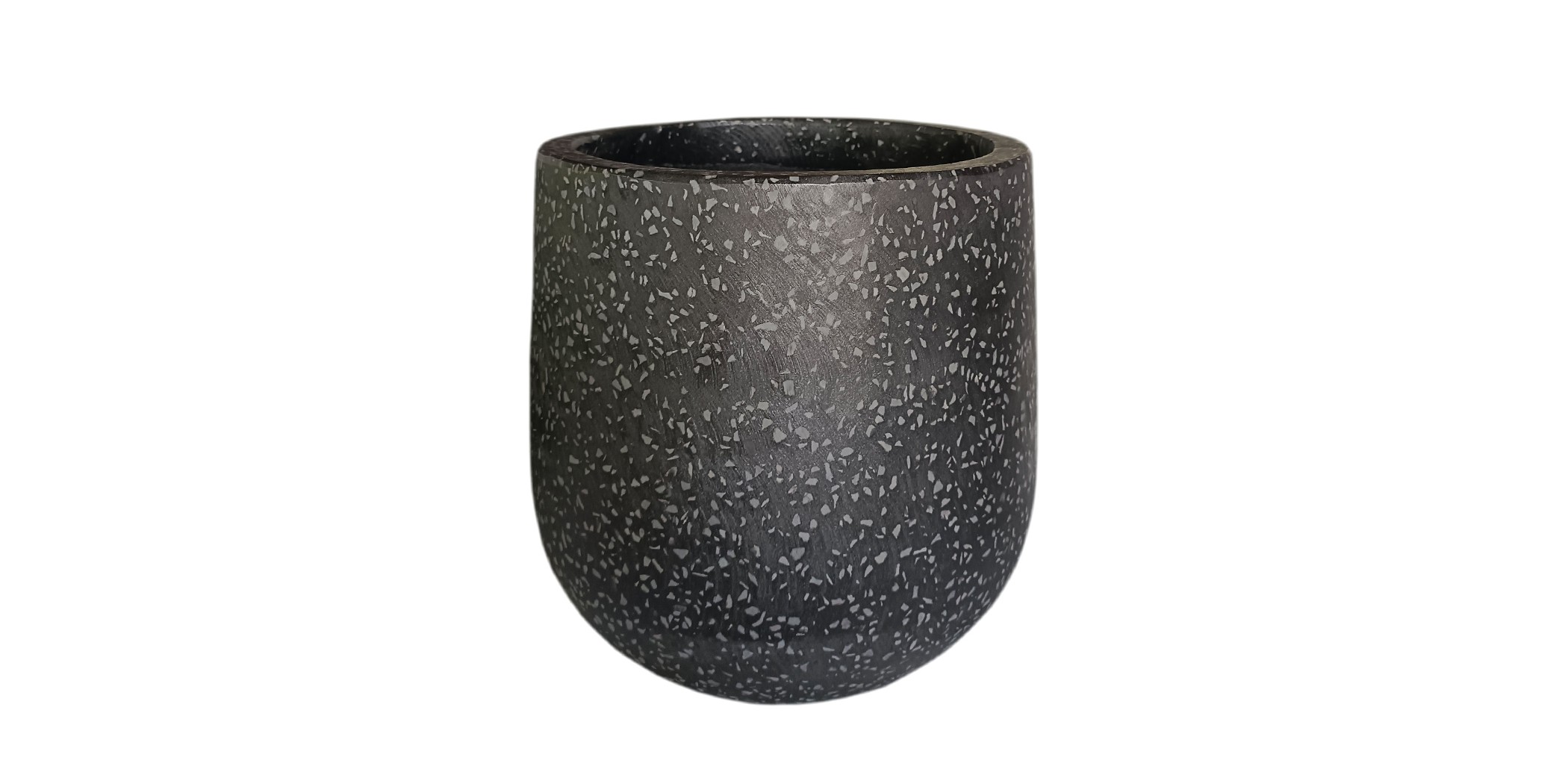 Buse S Pot Black Terrazzo Cement