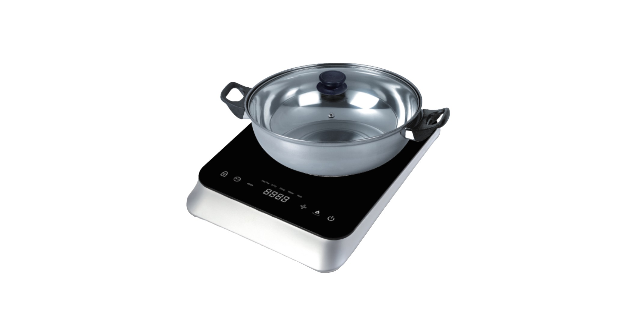 Mayer MMIC312 Black Induction Cooker With Cooking Pot