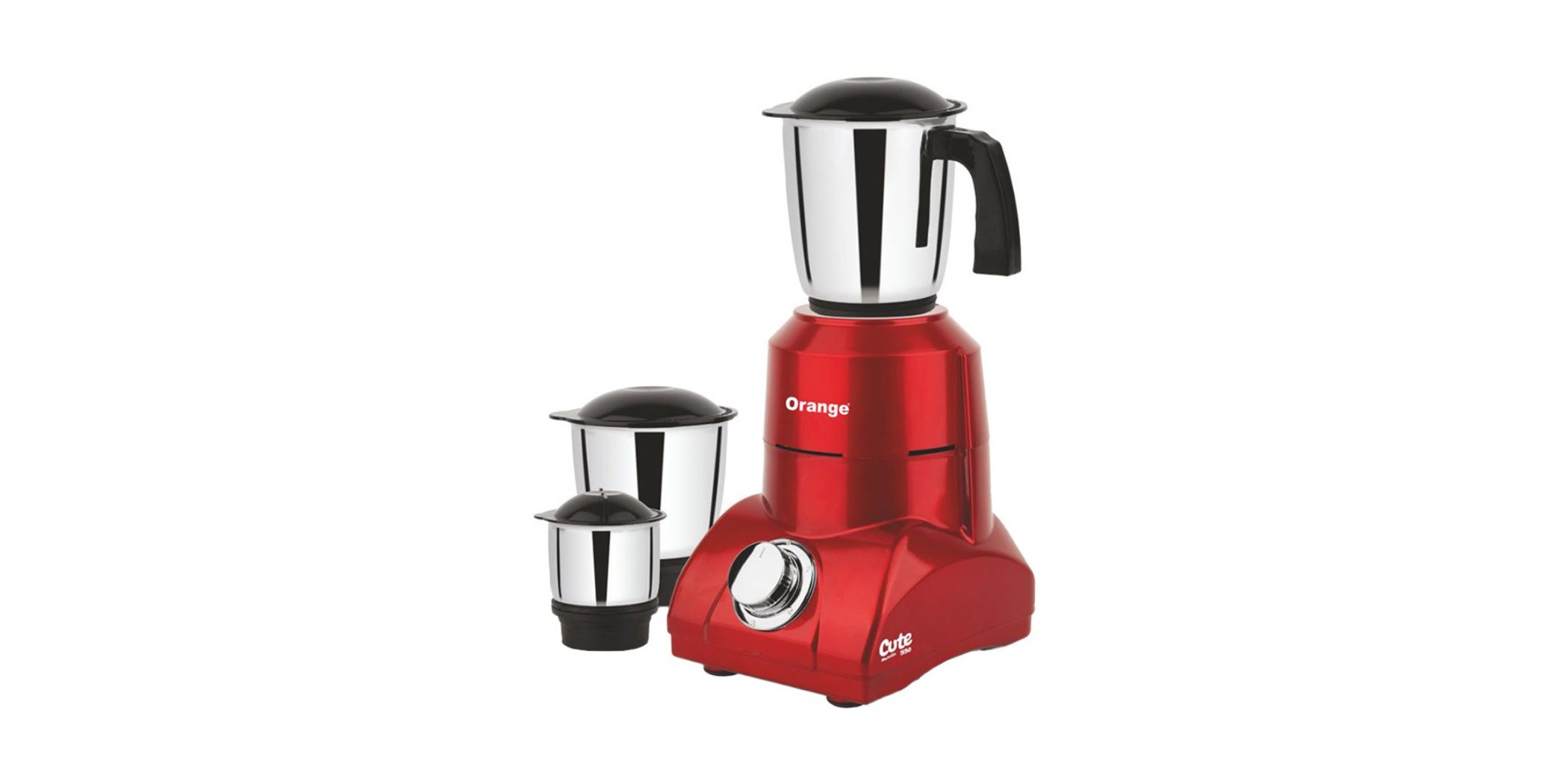 Orange ORA0114 Cute Metallic Red 500W Mixer Grinder