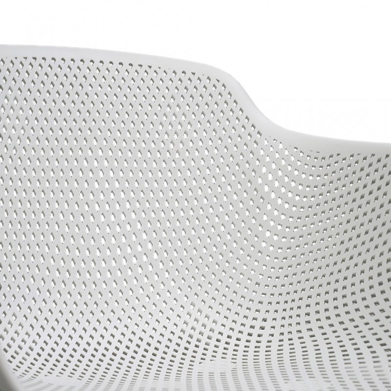 Lilac PP Chair White With Steel Leg