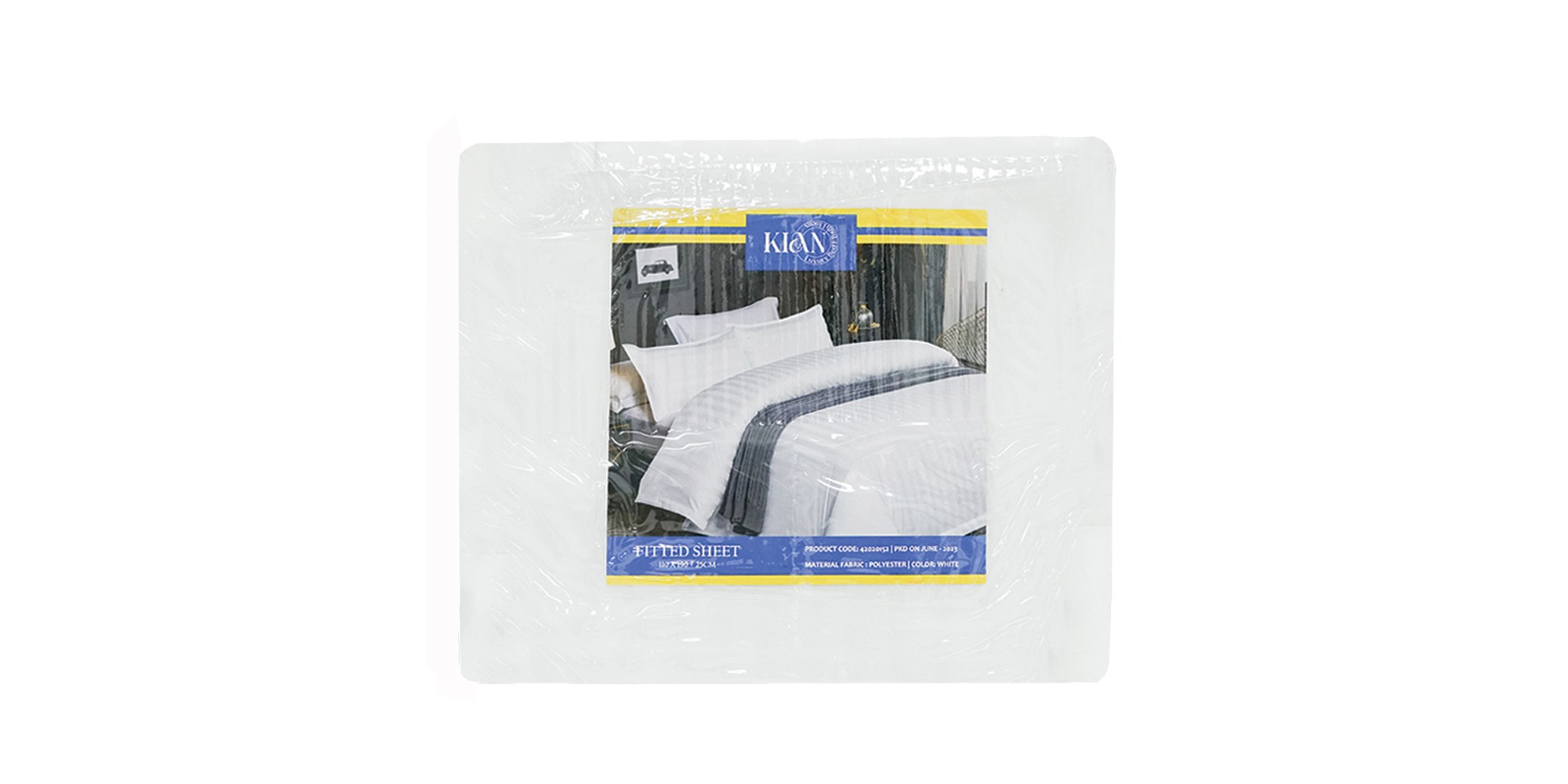 Fitted Sheet 110x190+25 cm White