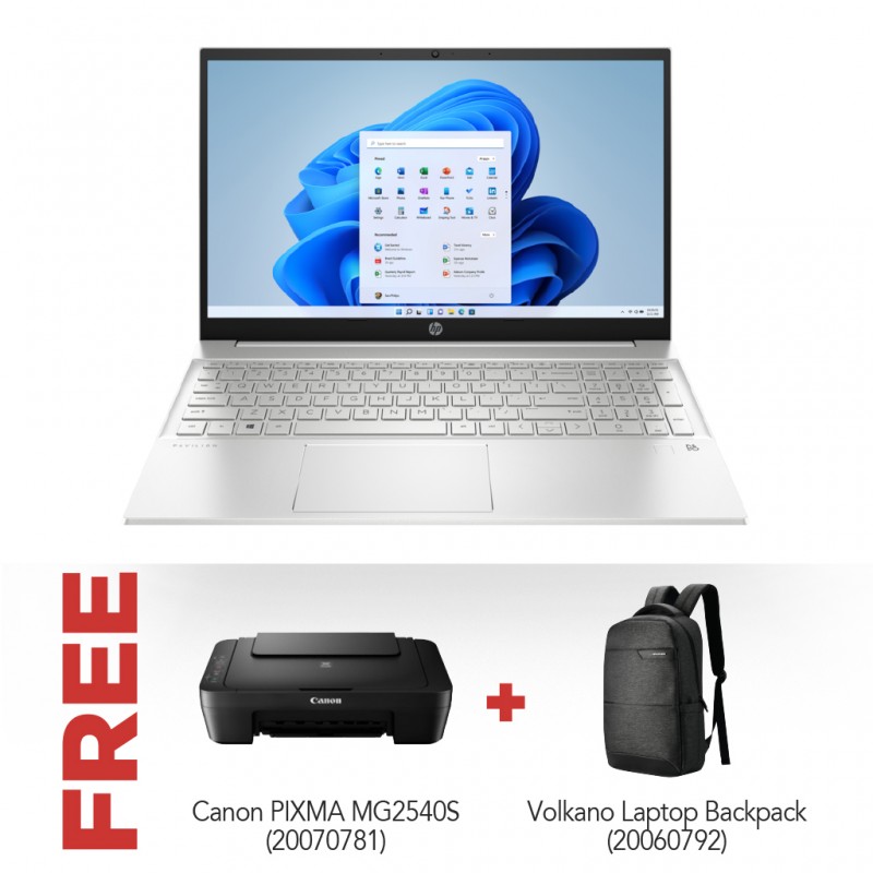 HP Pavilion Laptop 15-eg3146nia Core™ i5 1335U & Free Canon PIXMA ...