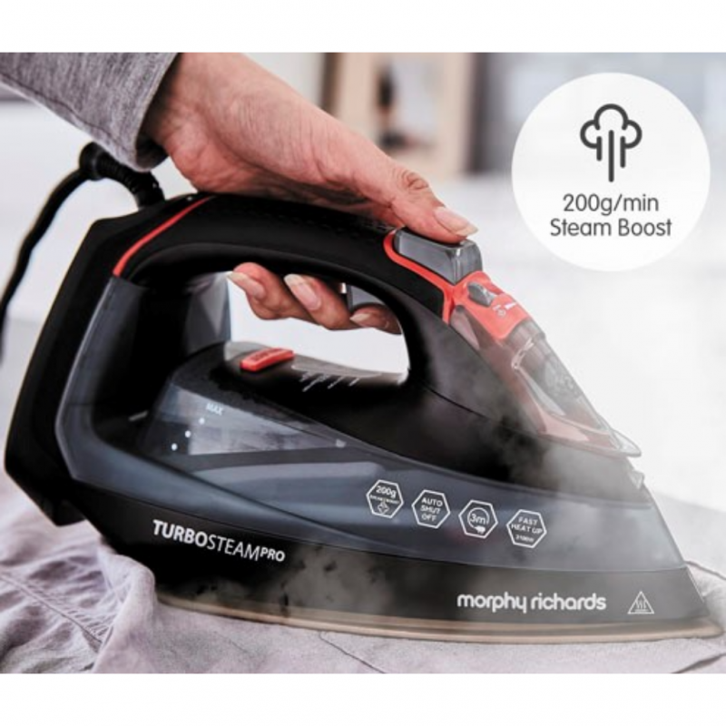 MORPHY RICHARDS 303175/EE TURBOSTEAM PRO DIGITAL GREY BLACK STEAM IRON
