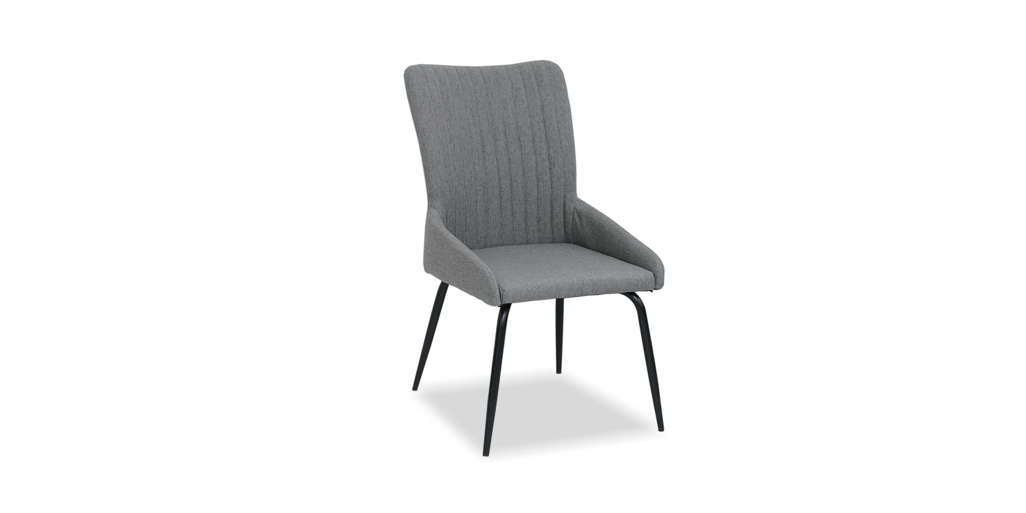 George Dining Chair Grey Polyester