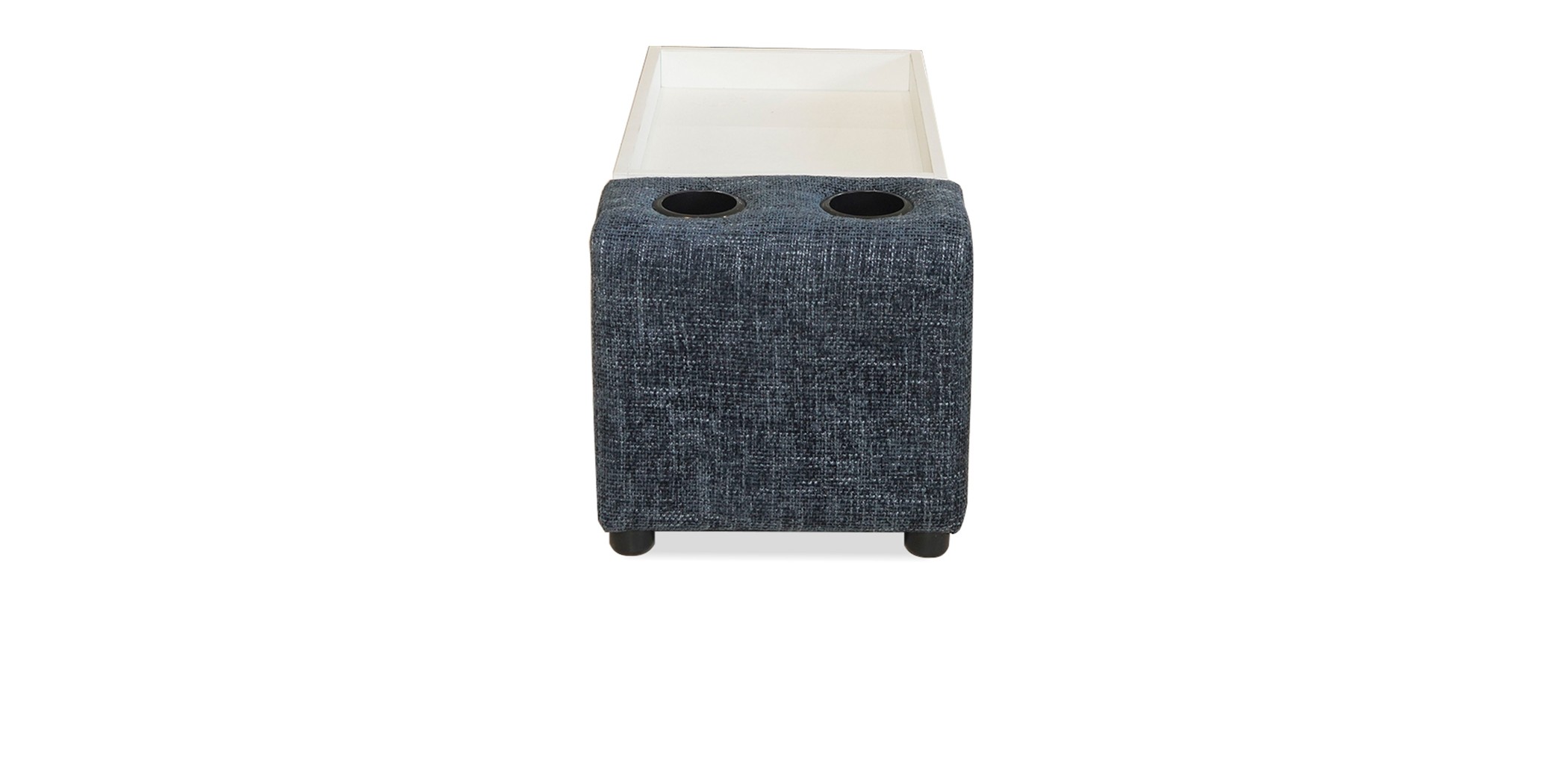Arca Corner LHF 2S & RHF 4S W/2 Cupholder & Storage Wedge in Navy Blue ...