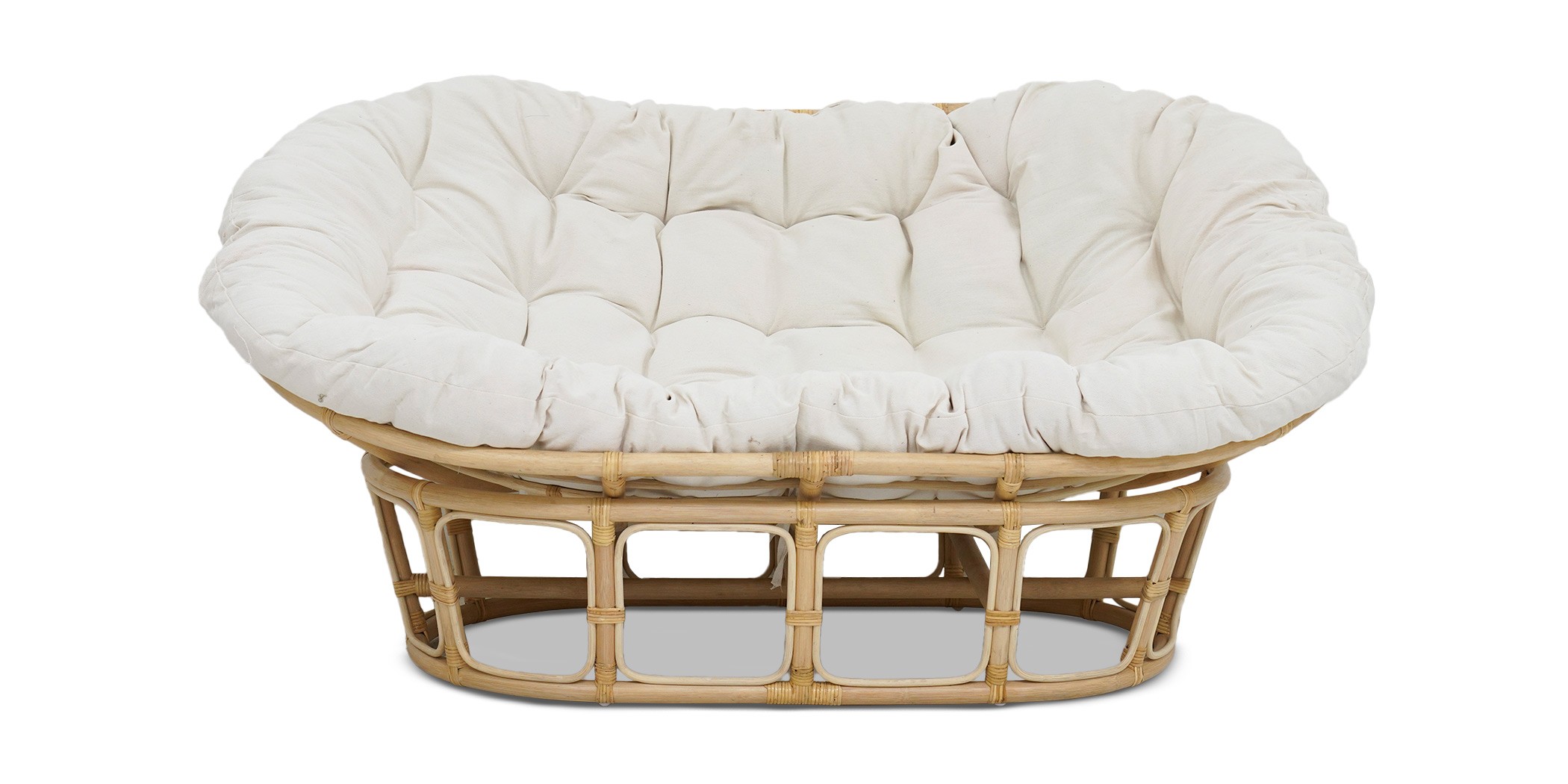 Papasan 2 Seater Sofa Natural Rattan