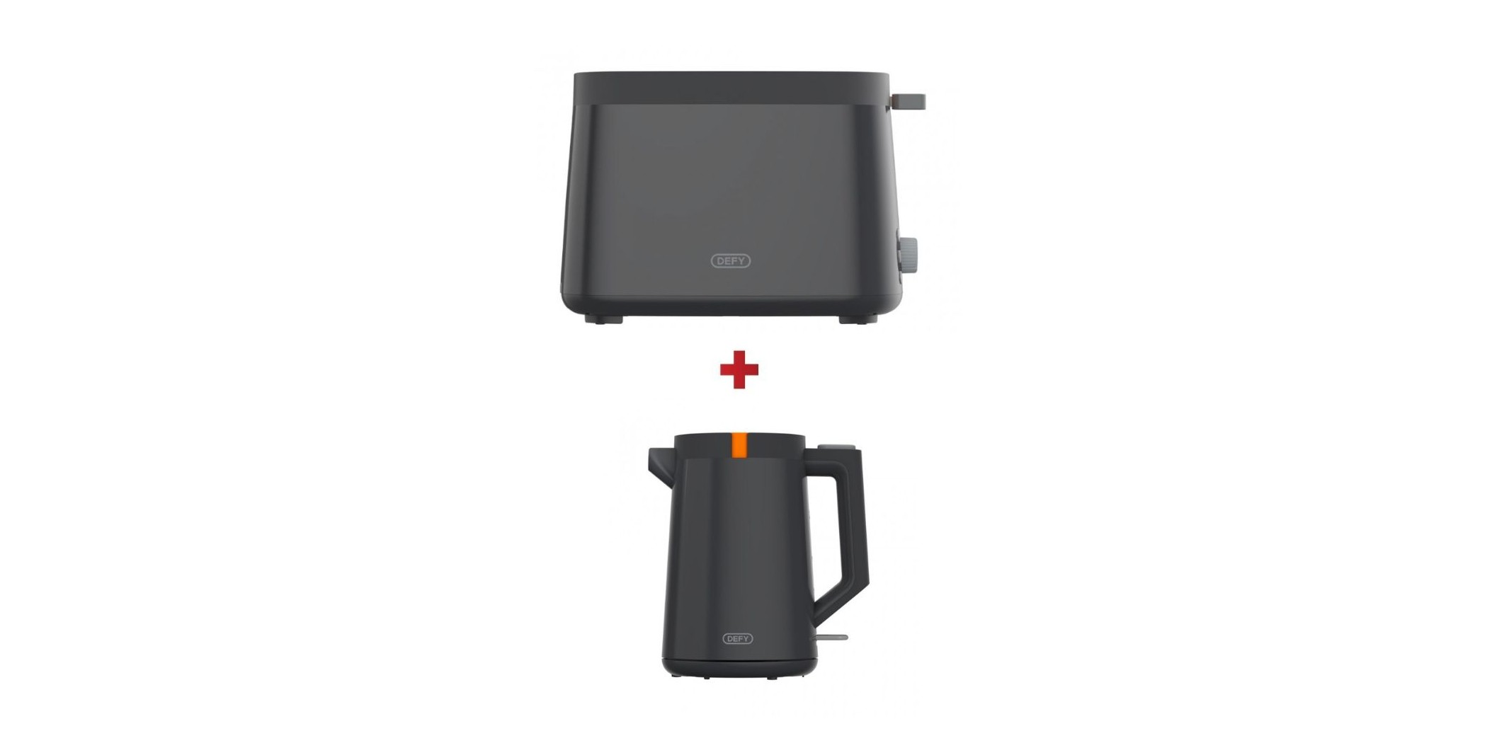 Defy TA 4220 G 2 Slice Black Toaster + Defy WK 4215 G 1.7L Plastic ...