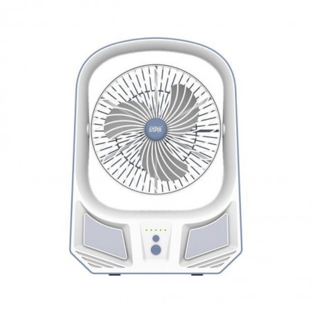 Winning Star ST-4063 LED Light Table Fan With USB Charging "O"