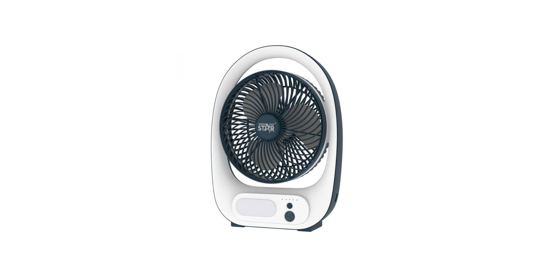 Winning Star ST-4054 LED Light Table Fan With USB Charging "O"