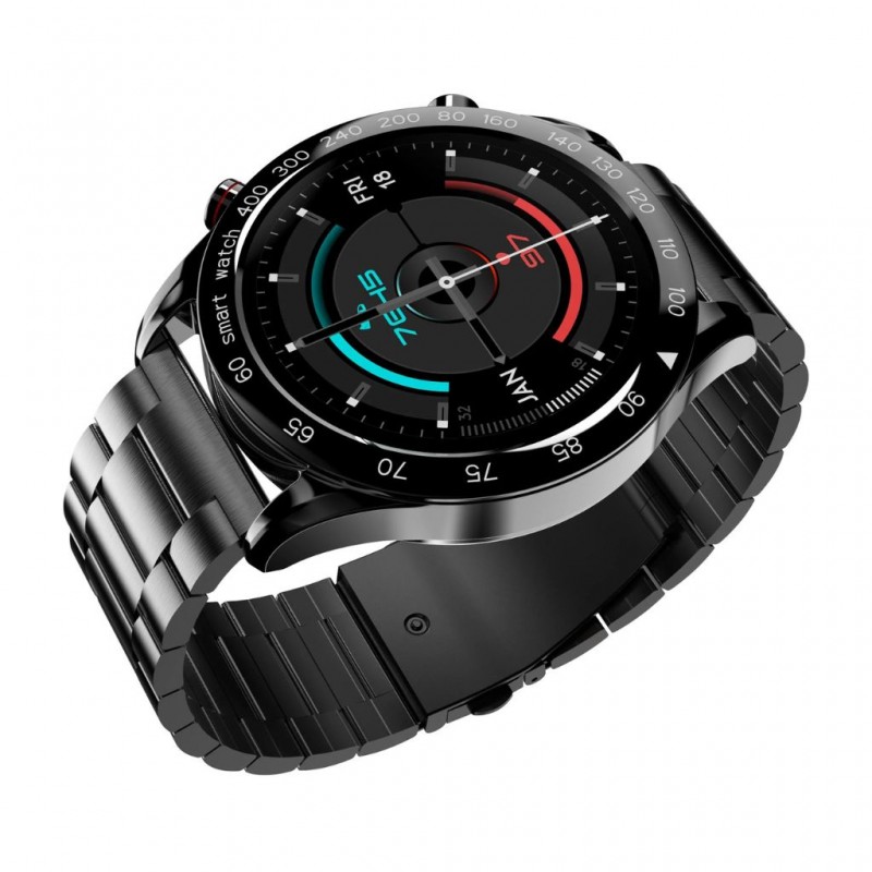 Hifuture Go Pro Smart Watch Black Swiss-style Stainless Steel