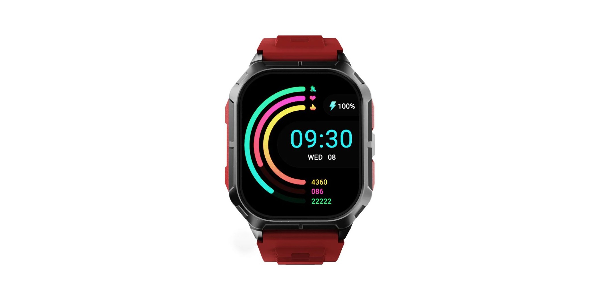 Hifuture Ultra 3 Smart Watch Red Rugged Sport