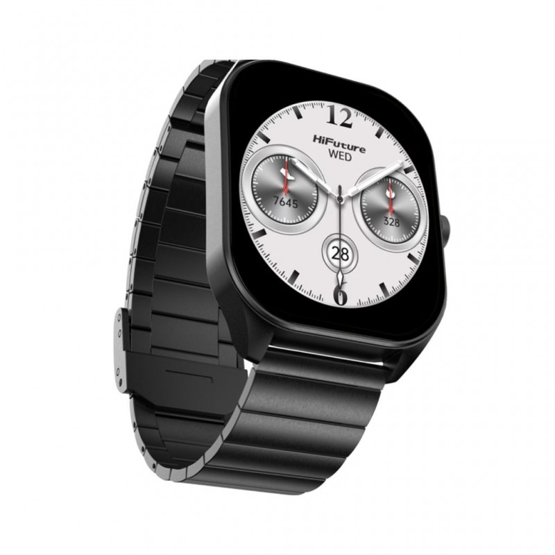 Hifuture Apex Smart Watch Black Business Stainless Steel