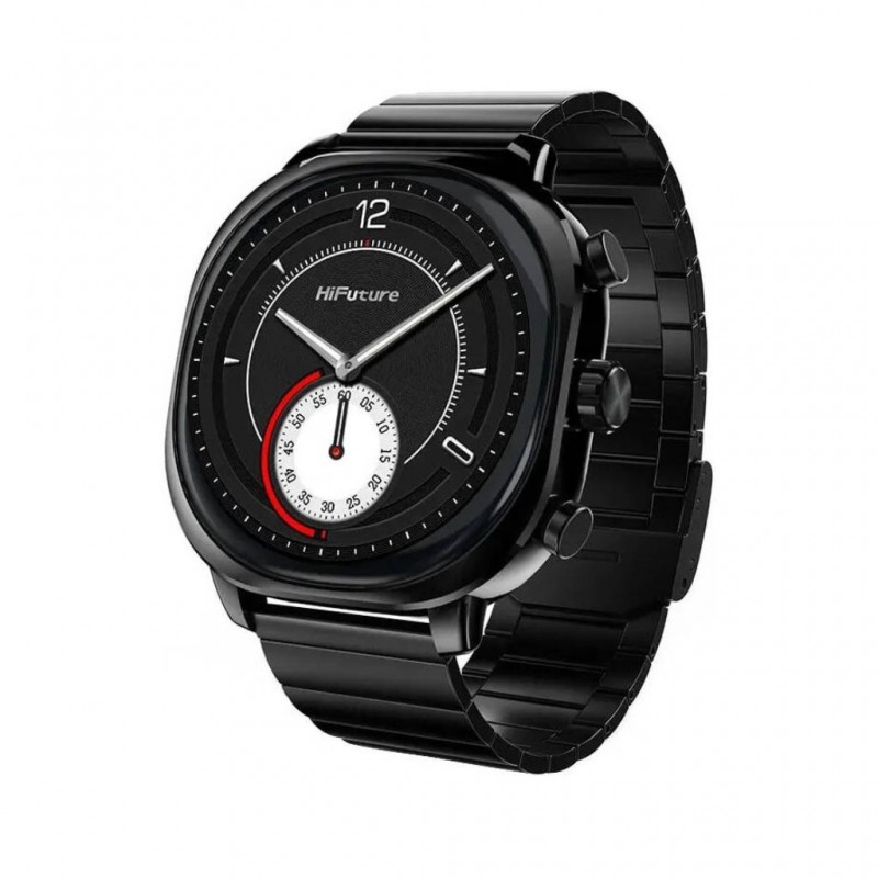 Hifuture Aix Smart Watch Black Luxury Stainless Steel