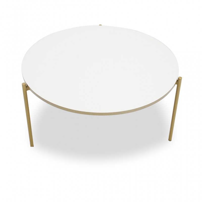 Bela Round Coffee Table Off White